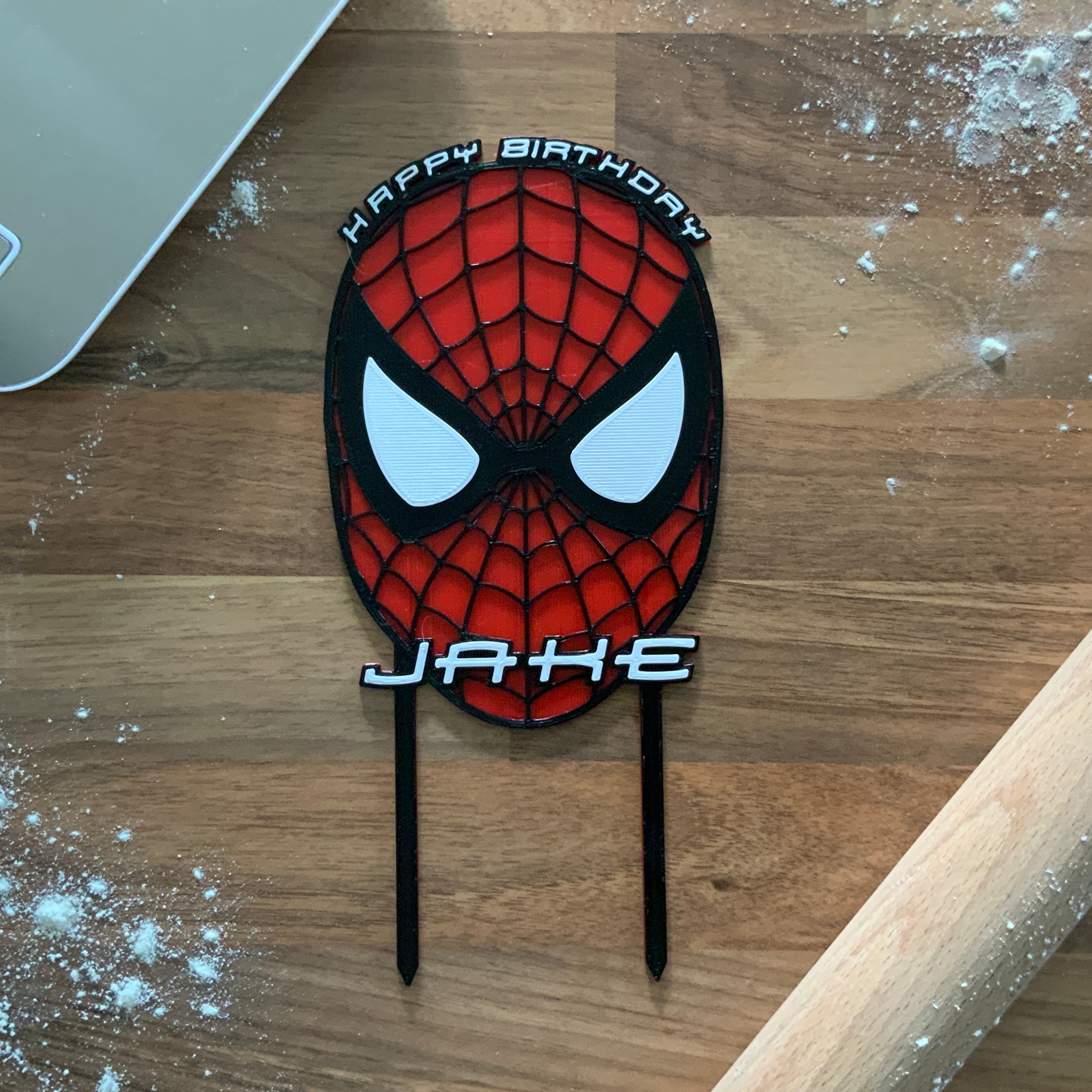 Spiderman - Personalised Cake Topper – DeckedOutCakes
